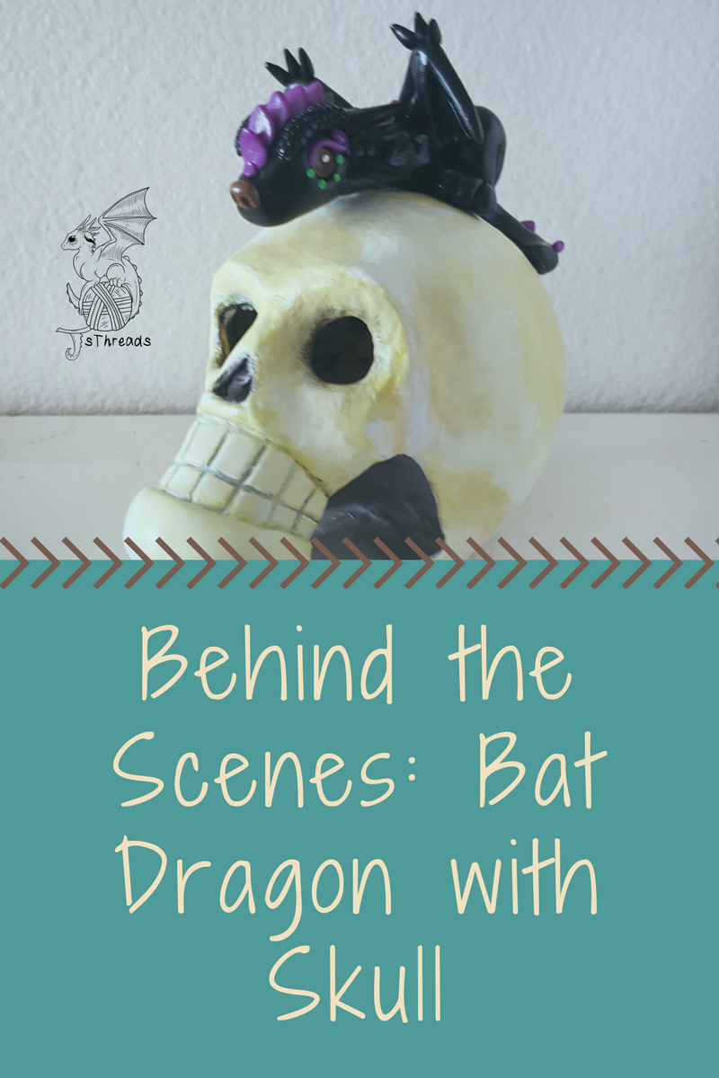 Behind the Scenes: Bat Dragon with Skull - JSThreads